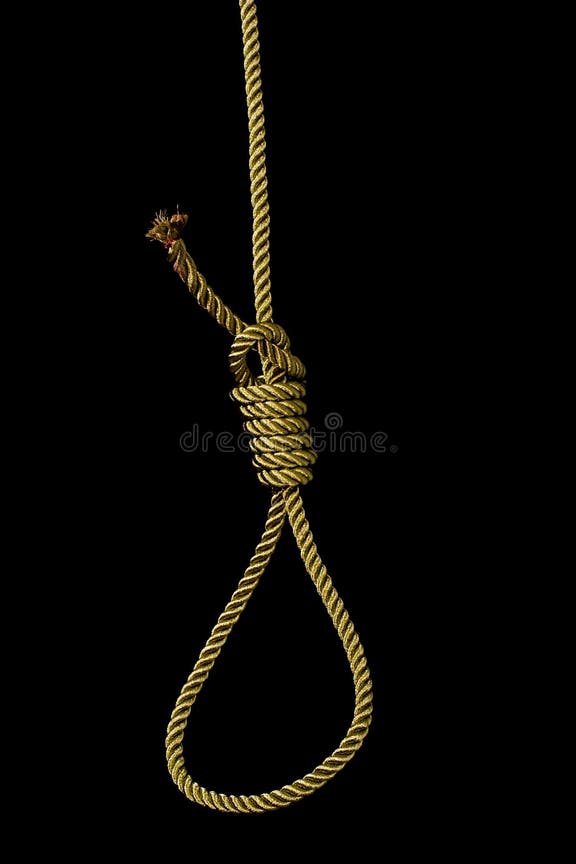 Rope with gallows knot stock image. Image of hang, punishment - 8133075