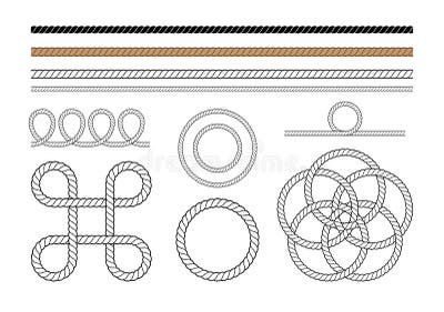 Rope Graphic Elements stock vector. Illustration of string - 19020342