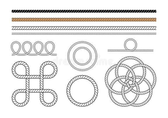 Rope Graphic Elements stock vector. Illustration of string - 19020342