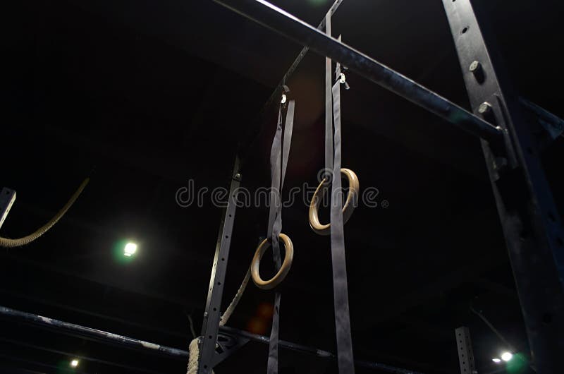 Rope in gym stock image. Image of mode, legless, gymnastics - 137642921