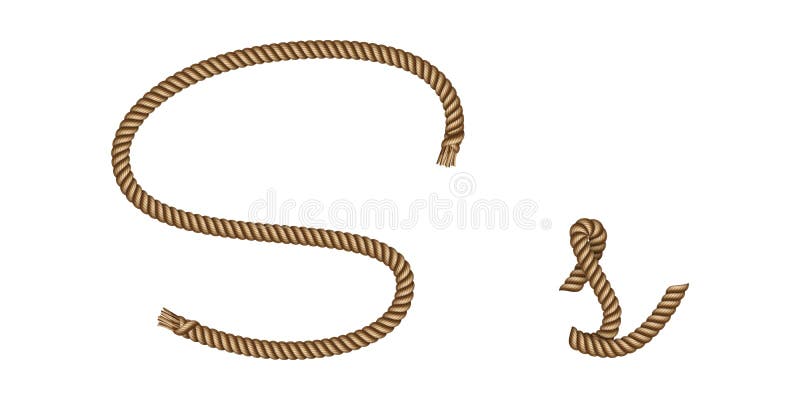 Rope Letter's Stock Illustrations – 172 Rope Letter's Stock ...