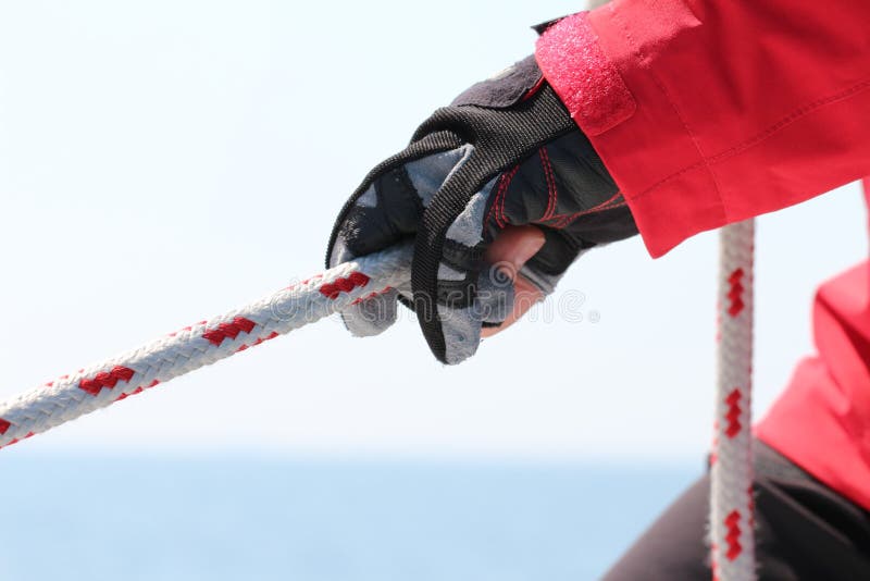 Rope in hands stock photo. Image of rope, boat, yachting - 56730698