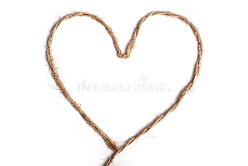 Rope heart stock photo. Image of beautiful, nice, holiday - 37448574