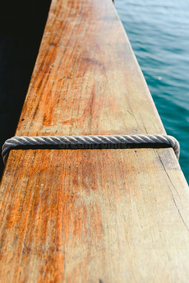 Rope holding boat railing stock image. Image of happiness - 169219877