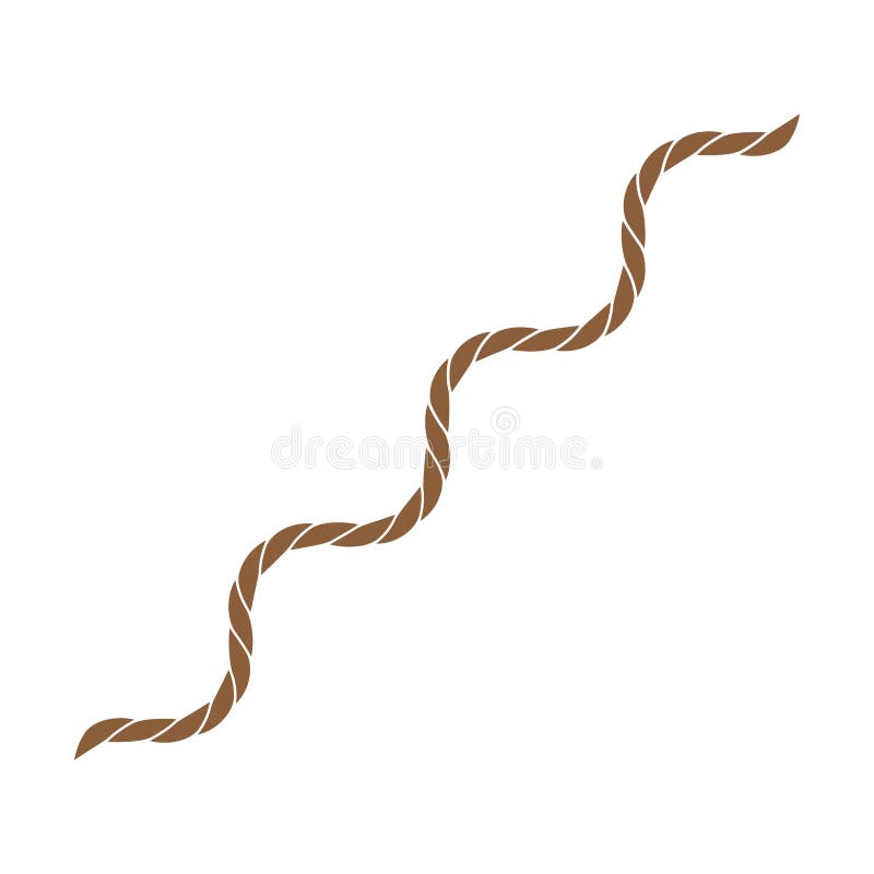 Rope icon stock vector. Illustration of equipment, jute - 263367942