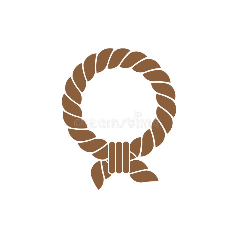 Rope icon stock vector. Illustration of brown, decor - 263533695