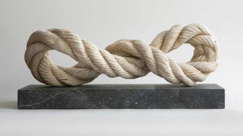 A Rope Infinity Knot on a Marble Base. Stock Photo - Image of marble, endless: 356587988