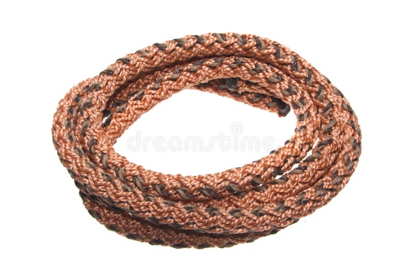 Rope Isolated on White Background Stock Photo - Image of copy ...