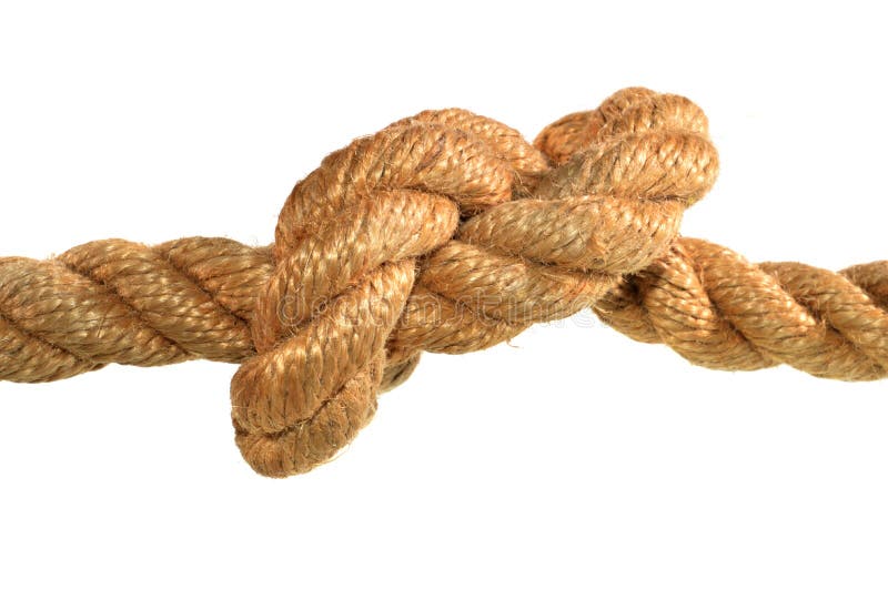 Rope Isolated on White Background Stock Image - Image of rope, link ...