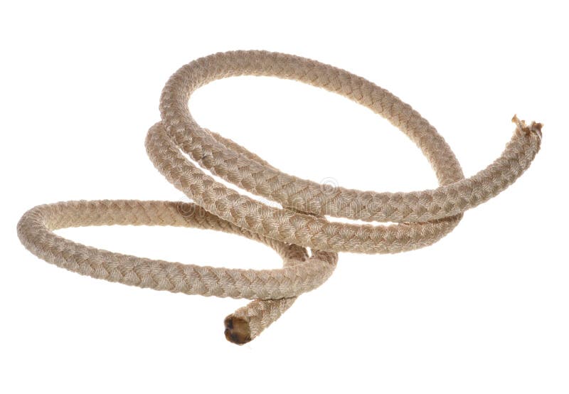 Rope Isolated on White Background Stock Image - Image of frame ...