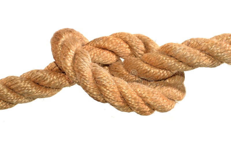 Rope Isolated on White Background Stock Image - Image of rope, link ...