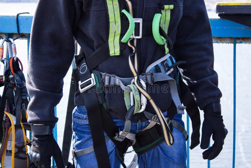 Rope jimping stock photo. Image of color, confidence - 51844930