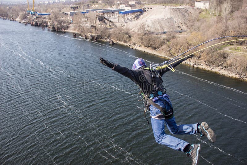 Rope jimping stock image. Image of flight, cliff, francisco - 51843981
