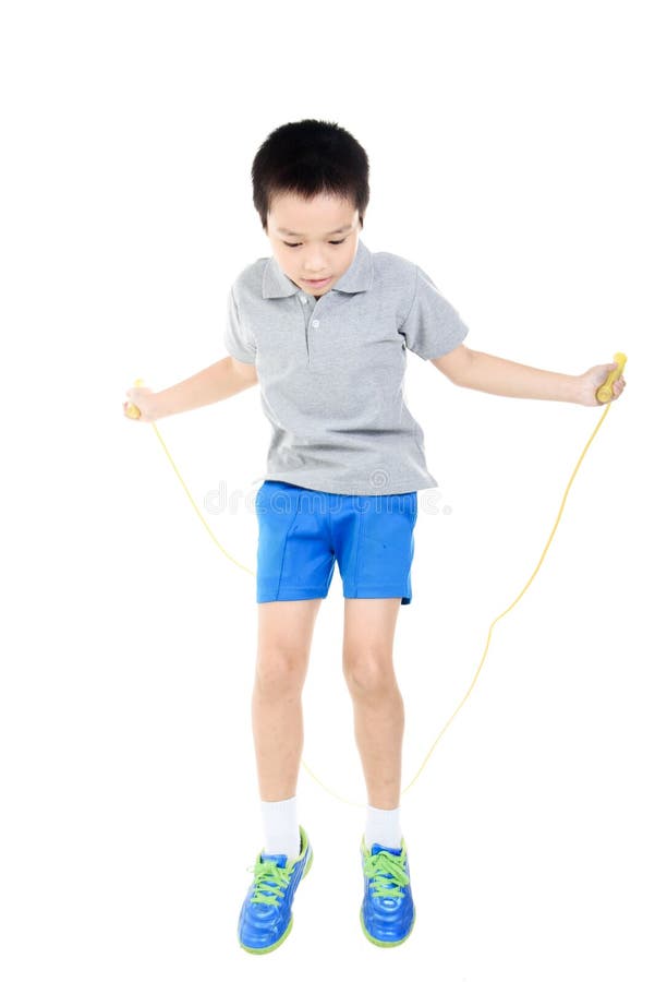 Rope jumping boy stock image. Image of young, recreation - 72713145