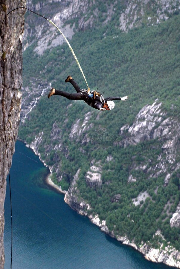 Rope Jumping.Bungee Jumping. Stock Image - Image of flight, color: 50977029