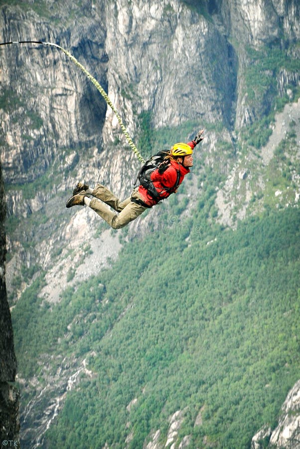 Rope Jumping.Bungee Jumping. Stock Image - Image of francisco ...