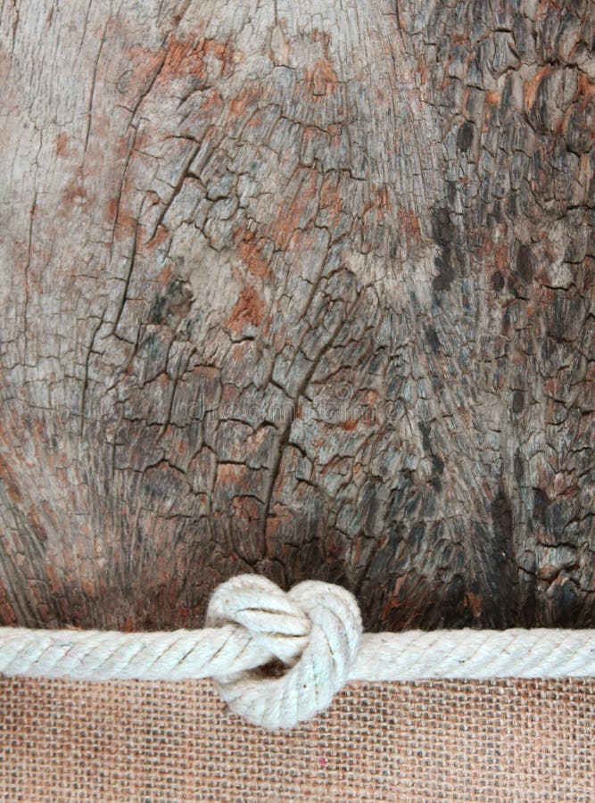 Rope Bow. Jute Wrapping For Present. Close Up. Stock Photo - Image of ...