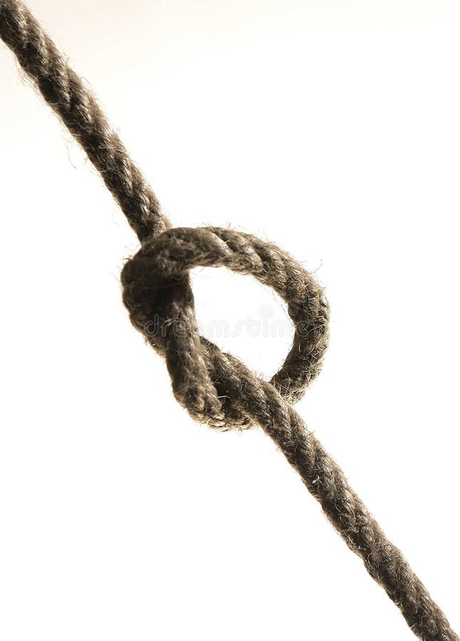 Rope with knot stock image. Image of circle, connection - 11311213