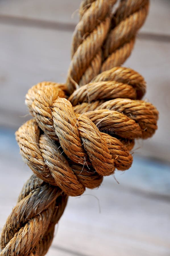 Rope in a knot stock image. Image of rope, thread, knot - 15245407