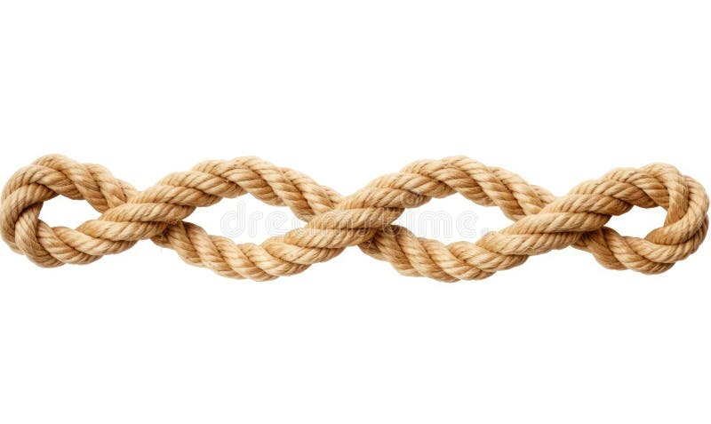 Rope with a knot stock illustration. Illustration of decoration - 286244829
