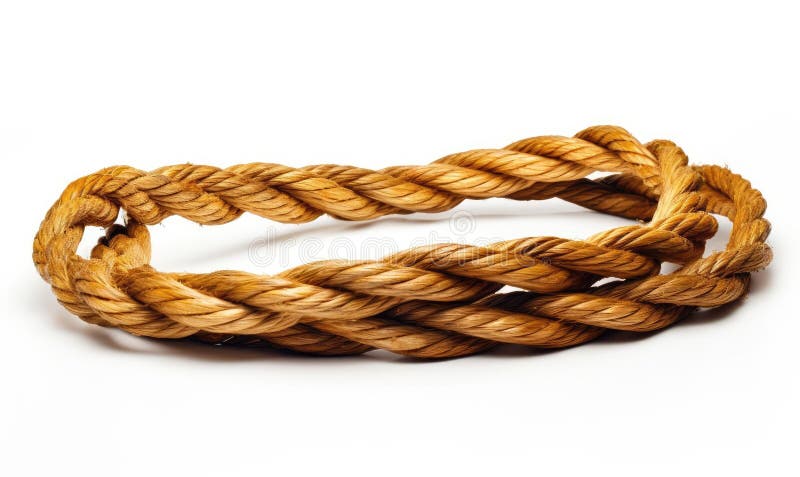 Rope with a knot stock illustration. Illustration of fiber - 286246881