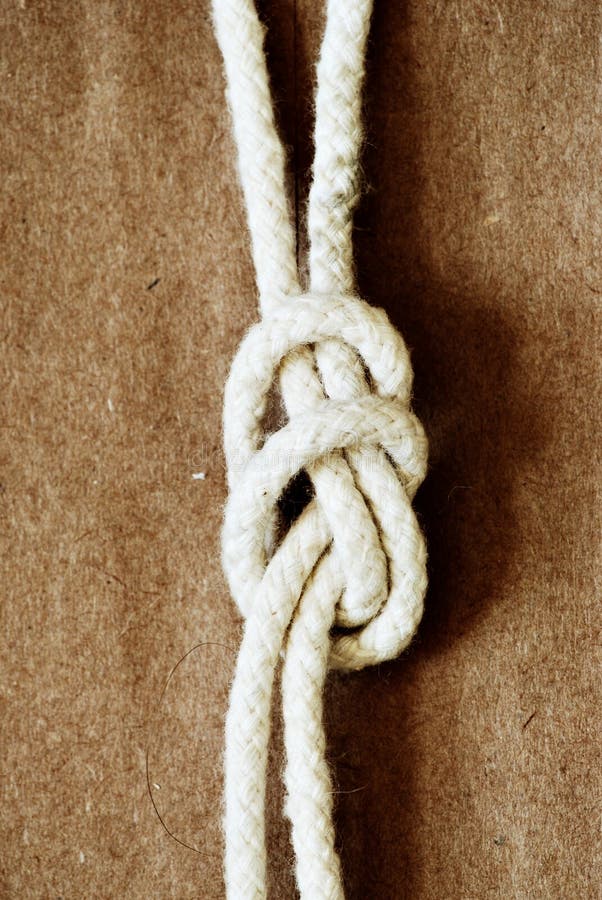 Rope with knot stock image. Image of tied, double, knot - 8795805