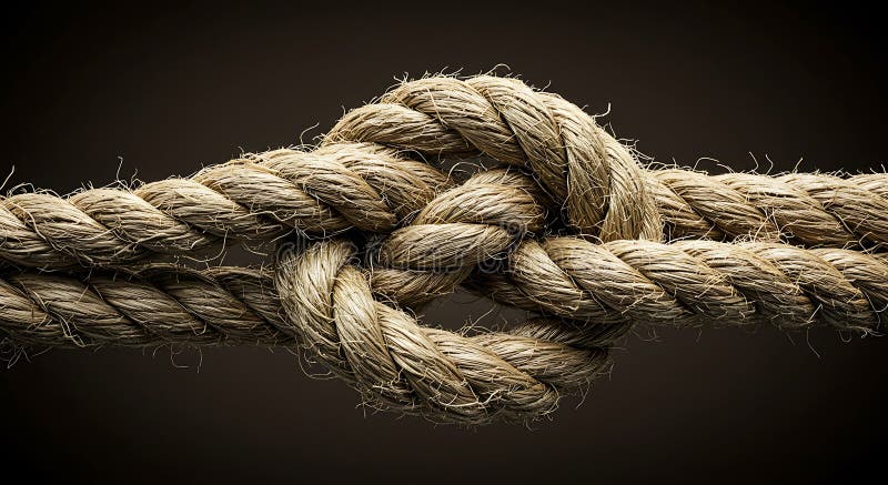 Rope Knot Close Up stock illustration. Illustration of simple - 378345495