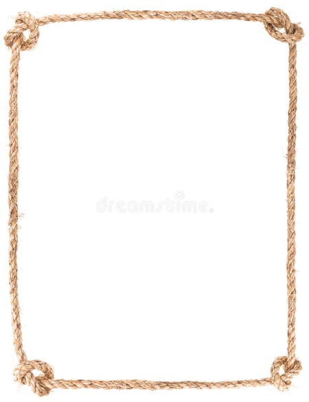 Rope knot frame stock photo. Image of design, fastening - 48305398