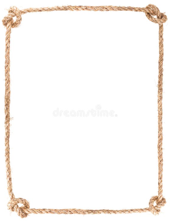 Rope knot frame stock photo. Image of design, fastening - 48305398