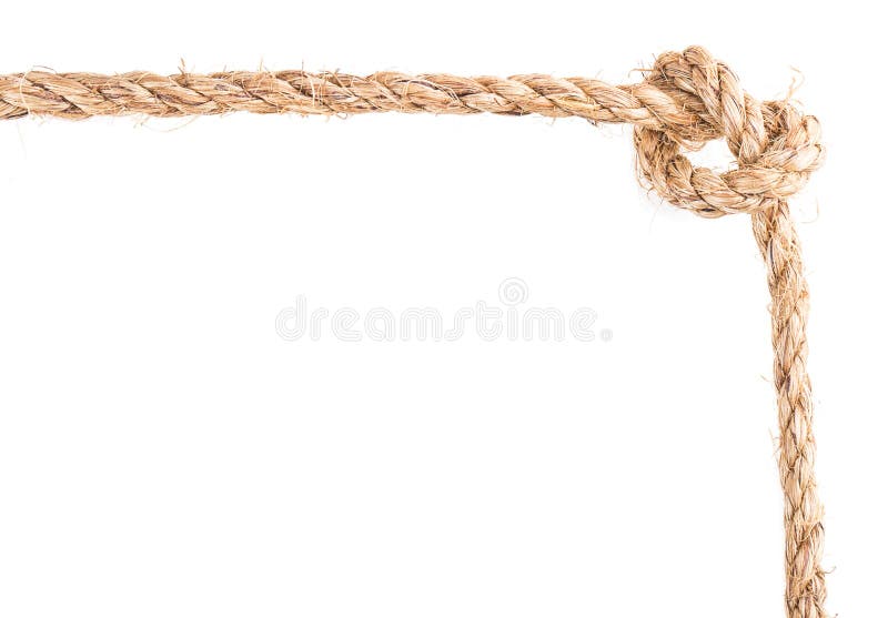 Rope knot frame stock image. Image of bind, border, hemp - 48361645
