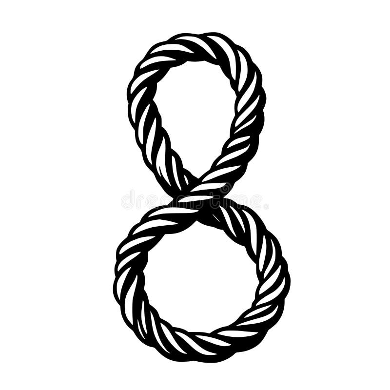 Rope Knot Vector, Hand Drawn, Vector, Eps, Logo, Icon, Crafteroks ...