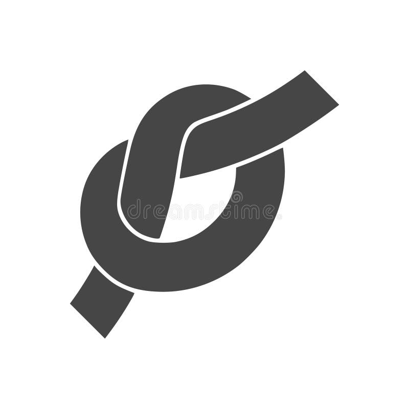 Rope Knot Icon, Simple Vector Icon Stock Illustration - Illustration of ...