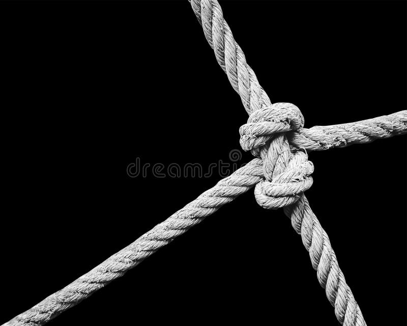 Rope with knot stock image. Image of bonding, security - 7087997