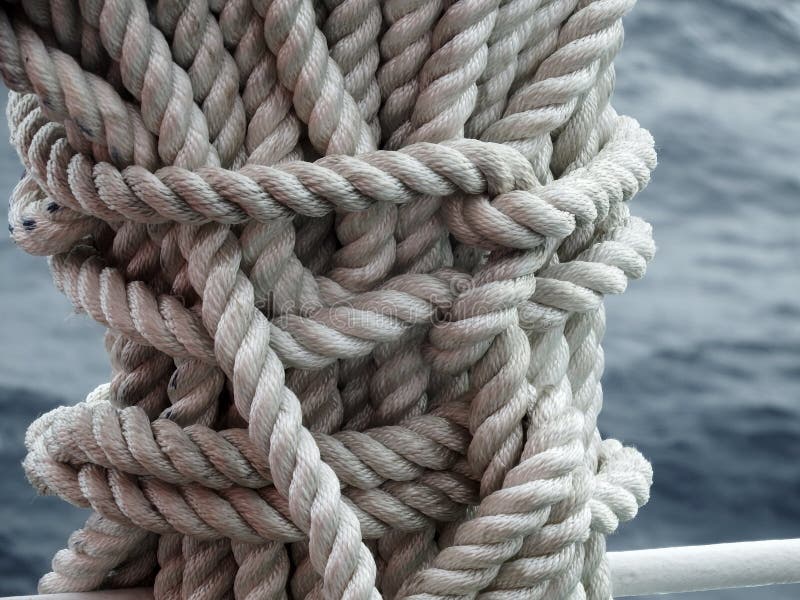 Ship rope with knot stock photo. Image of gibbet, copy - 21731518