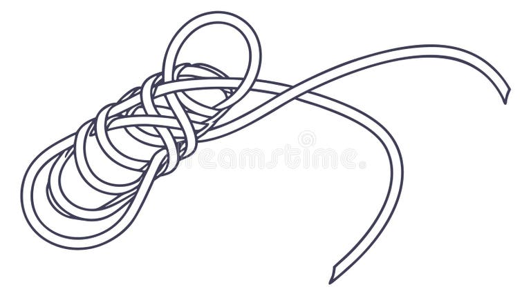 Rope Knot, Strength and Connection Symbol, Vector Design Generative AI ...