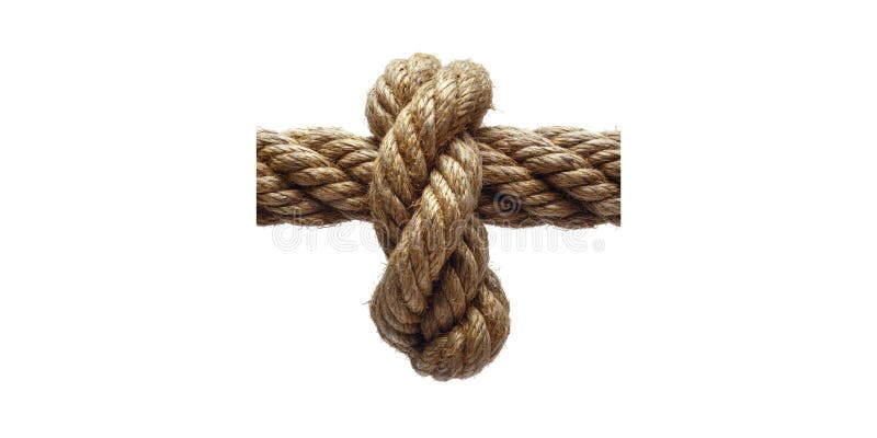 Rope Knot. Symbol of Strength, Connection, and Security Isolated on ...