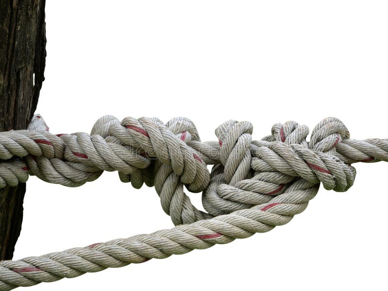 Rope with Knot.Useful To Hold Objects Firmly, Safely, and Strong Stock ...