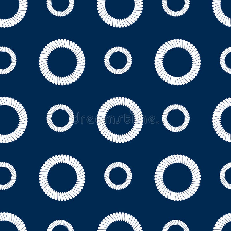 Rope Knots Marine Cord Cable Seamless Pattern Design Loop Nautical Tool ...