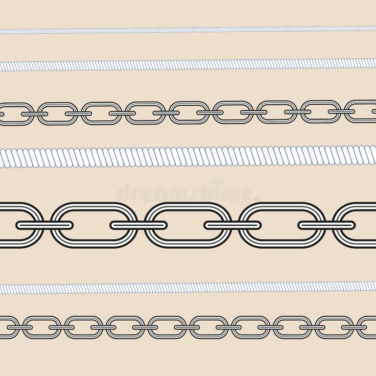 Rope Knots Marine Cord Cable Seamless Pattern Design Loop Nautical Tool ...