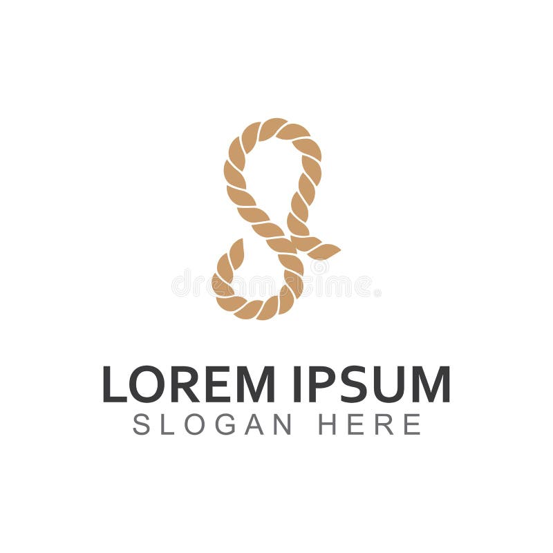 Rope Logo Using a Vector Illustration Design Template Stock Vector ...