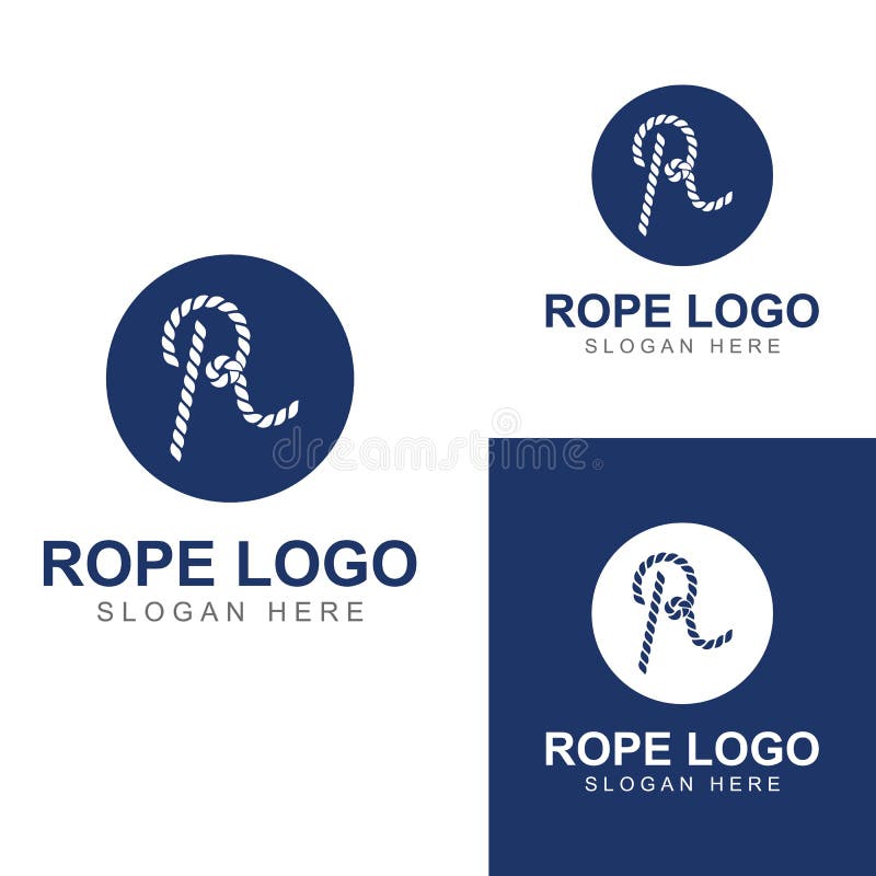 Rope Logo Using a Vector Illustration Design Template Stock Vector ...