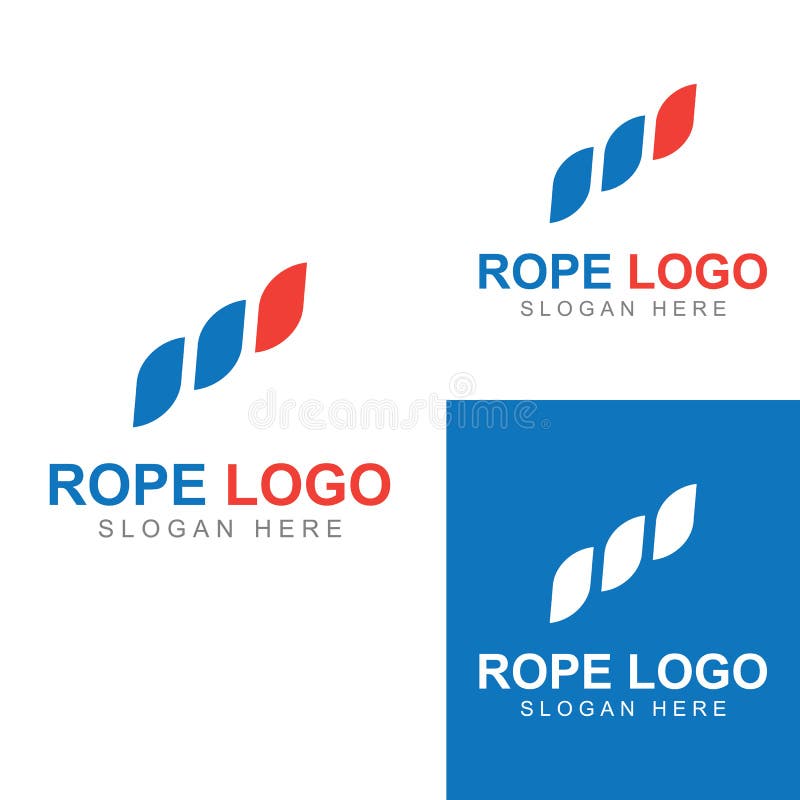 Rope Logo Using a Vector Illustration Design Template Stock Vector ...
