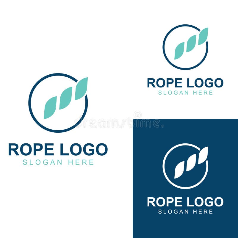 Rope Logo Using a Vector Illustration Design Template Stock Vector ...