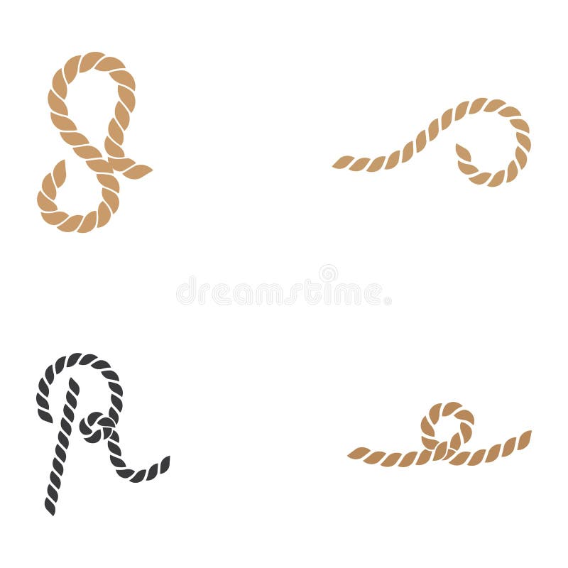 Rope Logo Using a Vector Illustration Design Template Stock Vector ...