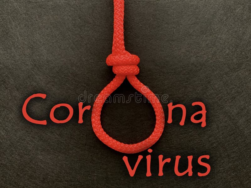 A Rope with a Loop and an Inscription. Bright Rope with a Loop, on a ...