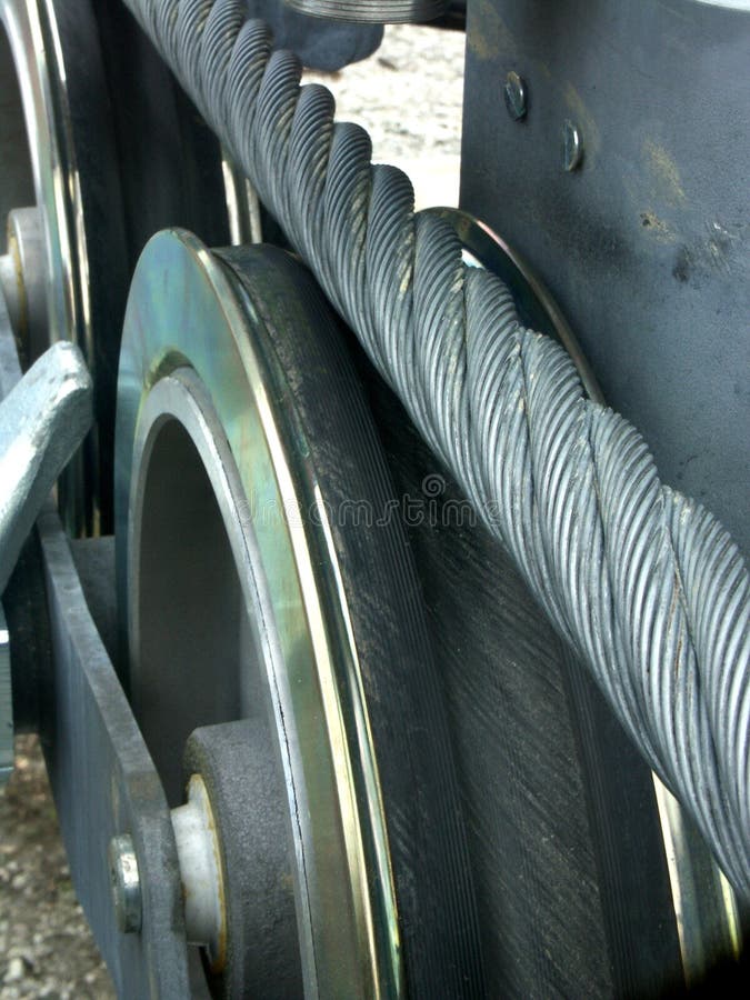 Six-strand Rope (6-strand Rope Stock Photo - Image of pulley, cable ...