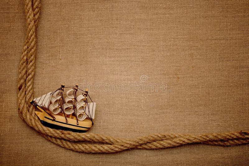 Rope And Model Classic Boat Stock Image - Image of historic, geography ...