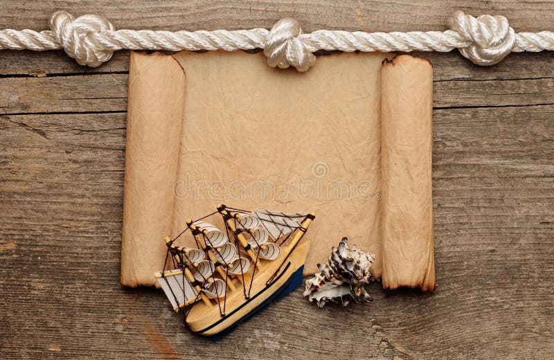 Rope and Model Classic Boat Stock Photo - Image of shells, bend: 28682872