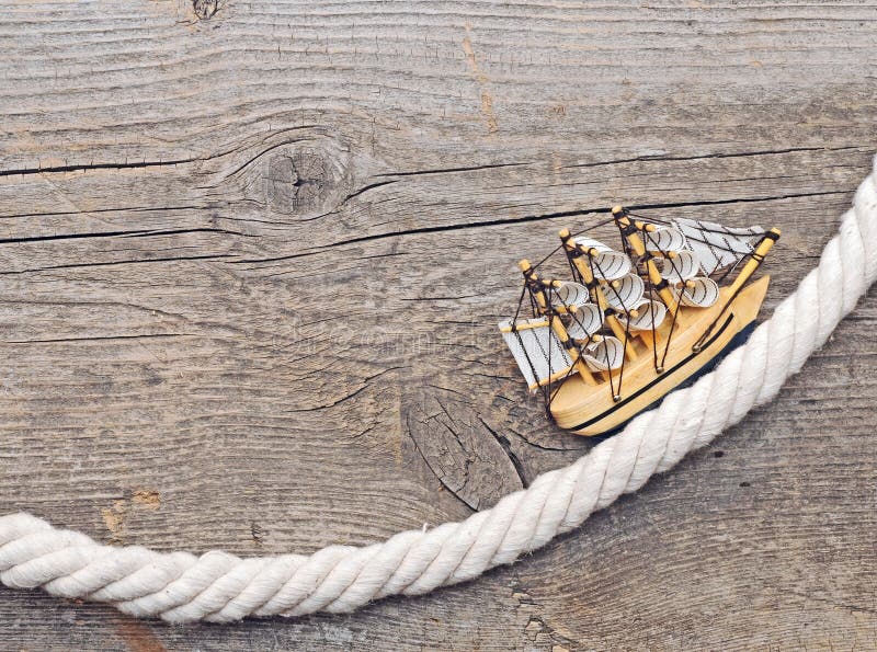 Rope and Model Classic Boat Stock Photo - Image of shells, bend: 28682872