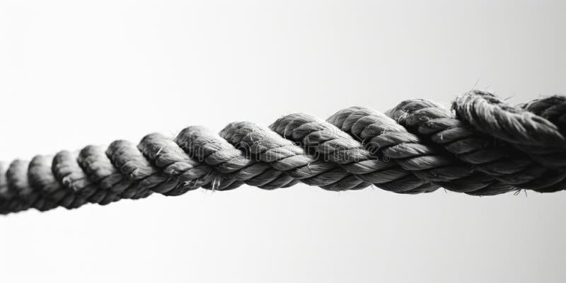 Rope in monochrome stock illustration. Illustration of utility - 373503476
